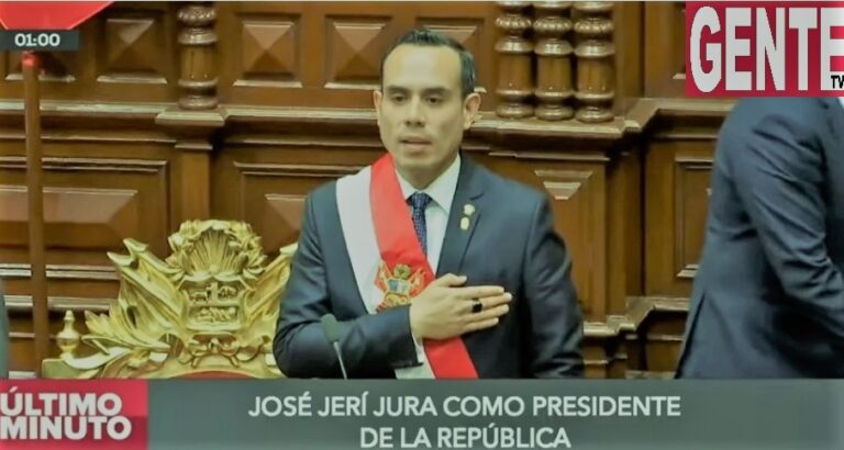 JOSÉ JERÍ : NUEVO PRESIDENTE DEL PERÚ…!!.. – REVISTA GENTE TV